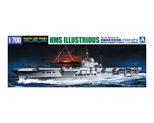 Aoshima 1/700 British Aircraft Carrier HMS ILLUSTRIOUS ATTACK OF ...